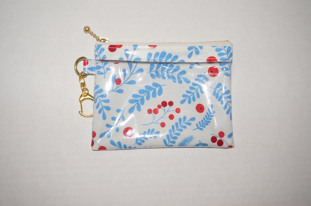 Zipper Card and Coin Purse With Clear Window and Sectioned Pocket Made ...