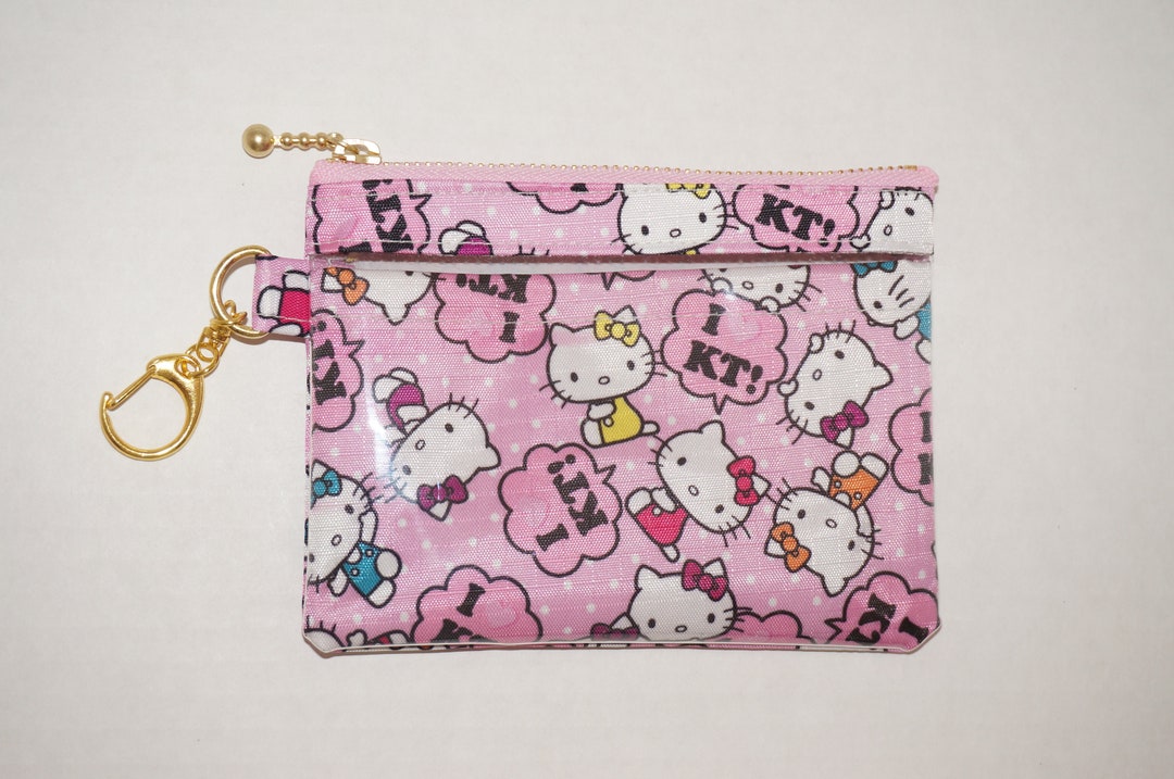 Zipper Card and Coin Purse With Clear Window and Sectioned Pocket Made ...