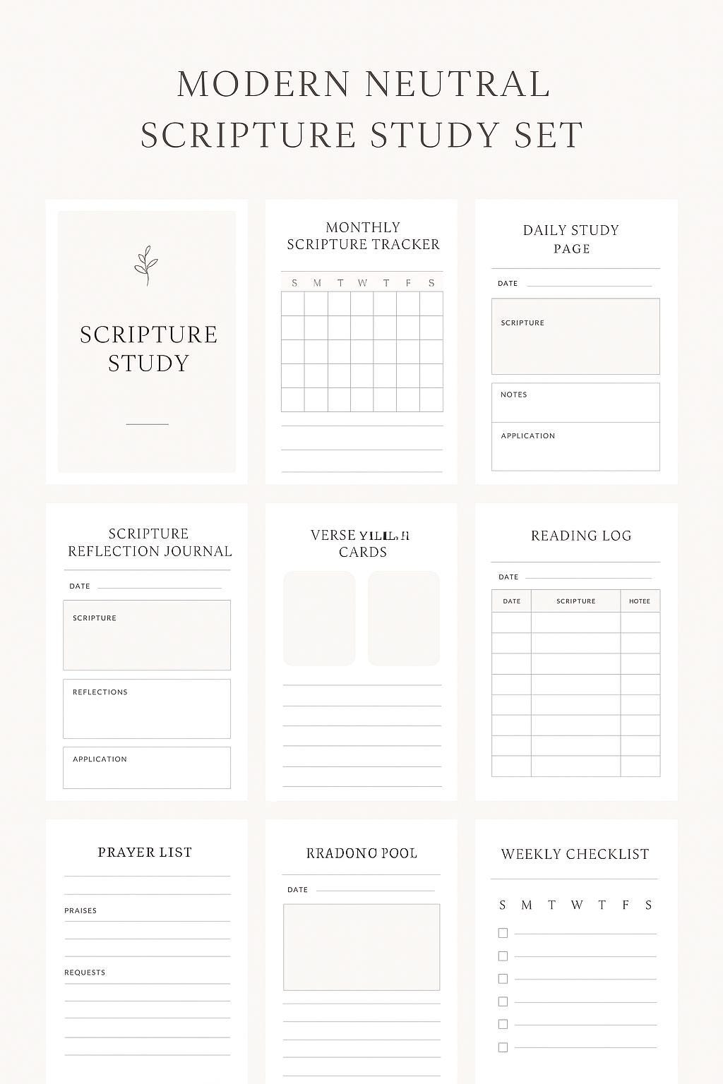 Scripture Study Planner - Etsy