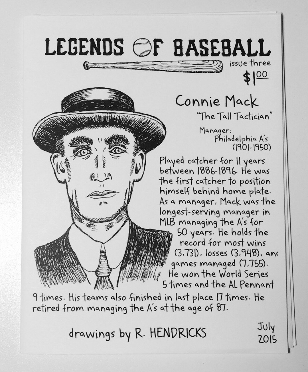 Legends of Baseball Issue 3 - Portraits and Facts of and About Baseball ...