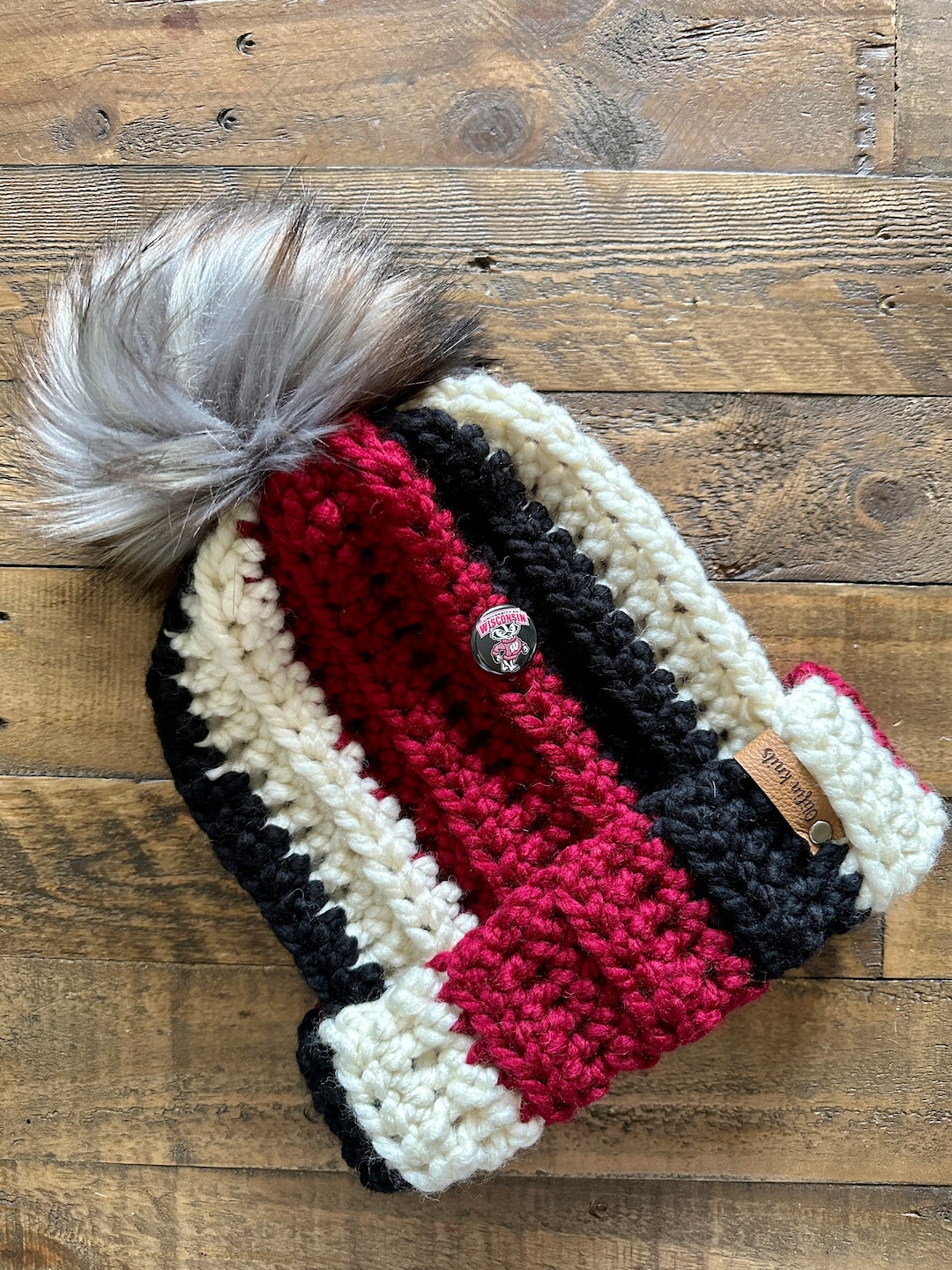 Wisconsin Badger Football Team Hat / Badger Gear Graduation Gift ...