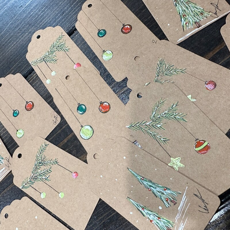 Kraft Christmas Tags - Etsy