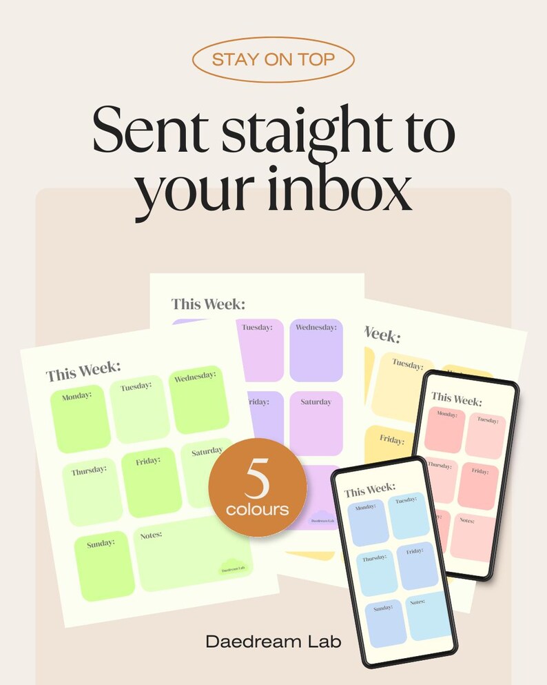 2026 Monthly Planner Printable + FREE Weekly Planner - Etsy