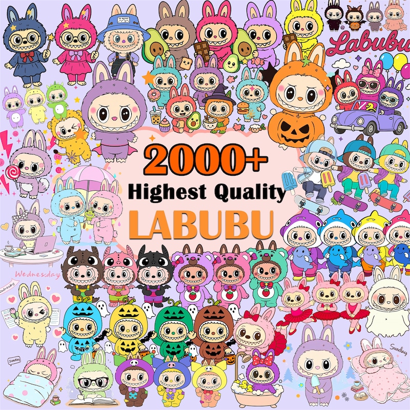 Labubu Clipart - Etsy