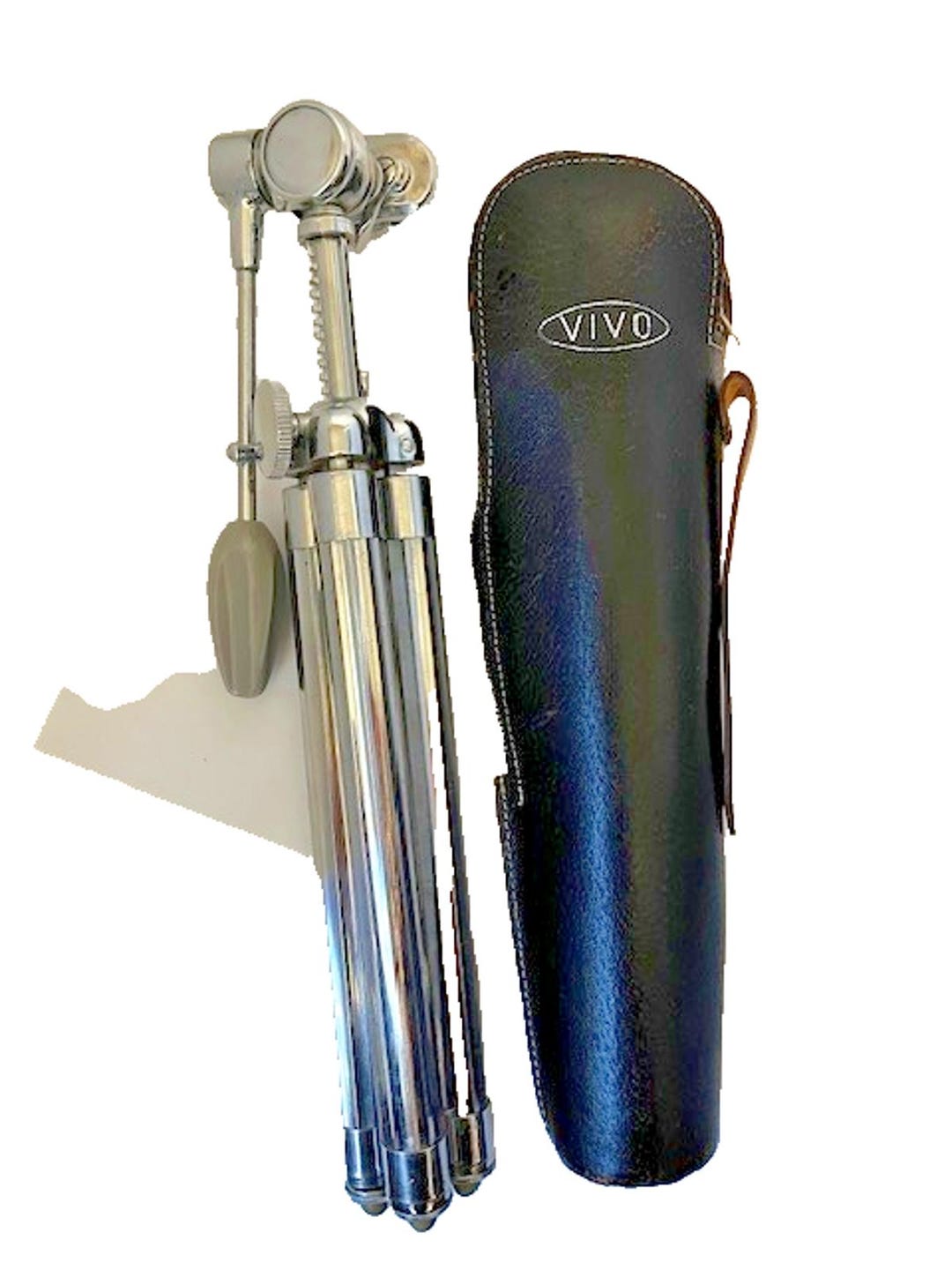 Vintage VIVO Japan Chrome Telescoping Tripod (54" Max Height) W ...