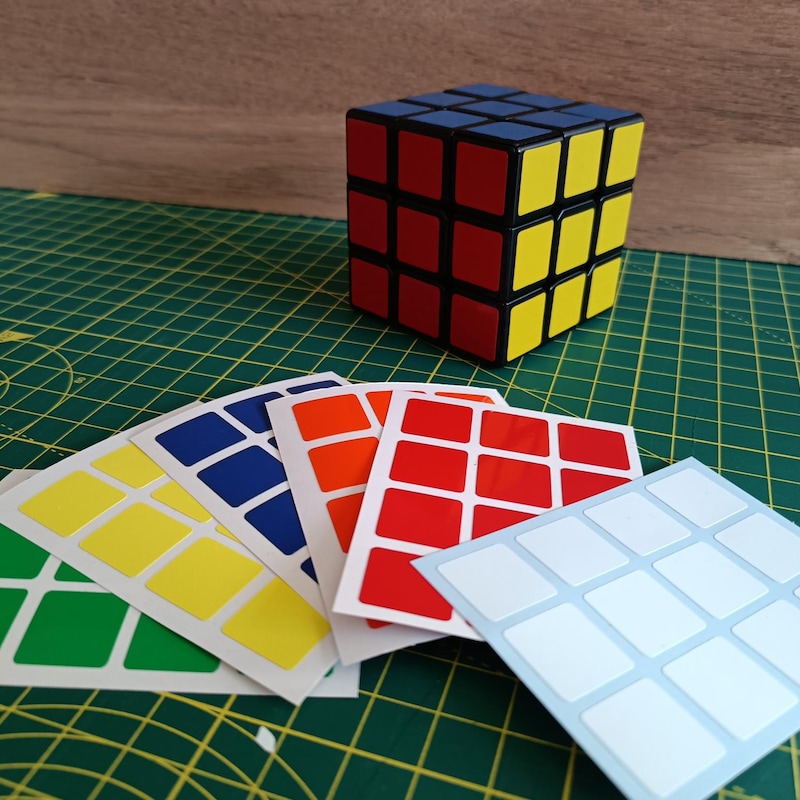 Rubiks Cube Stickers - Etsy