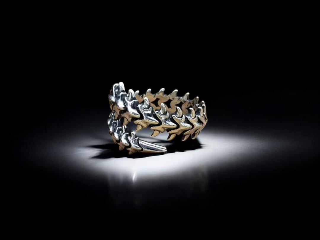 Vintage Gothic Spine Ring, Antique Silver Centipede Jewelry - Etsy
