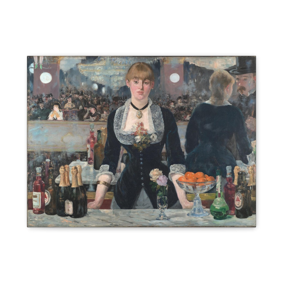 A Bar at the Folies-bergere by Edouard Manet - Parisian Cafe Scene ...