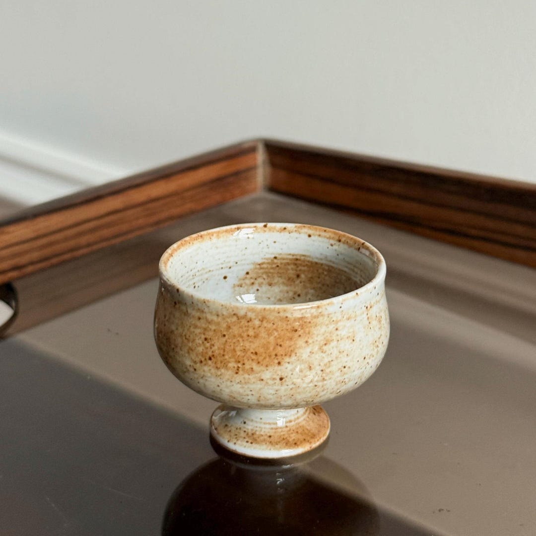 Handmade Stemmed Sipper Ceramic Cup for Espresso & Tea - Etsy