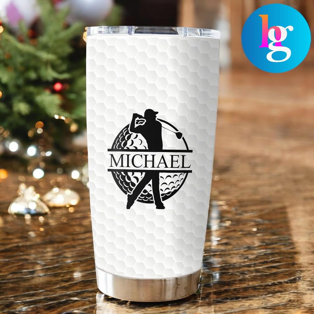 Personalized 20oz Dimpled Golf Tumbler – Custom Printed Golf Cup - Etsy