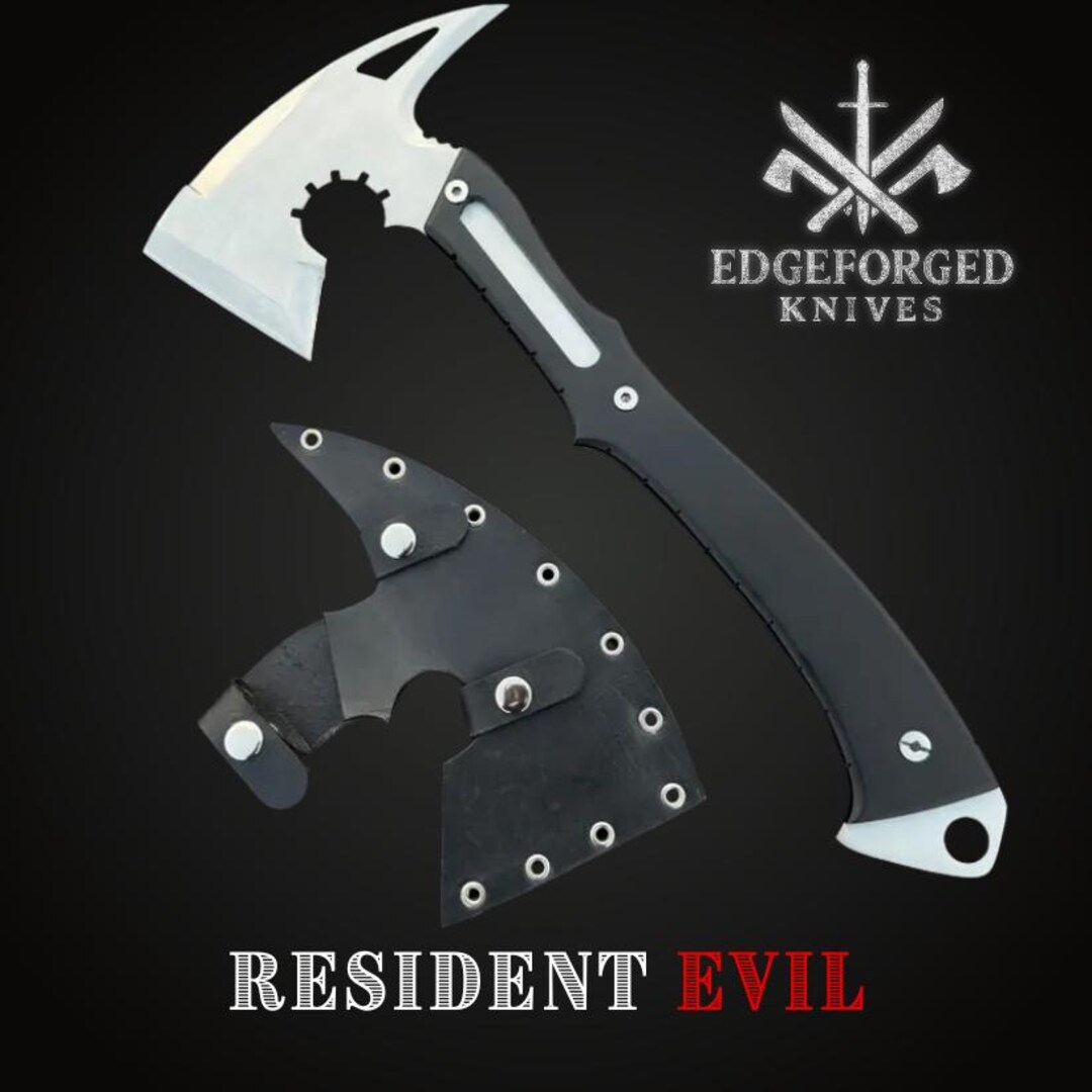 Resident Evil Leon Hatchet Replica – Full Tang Stainless Steel Axe With ...
