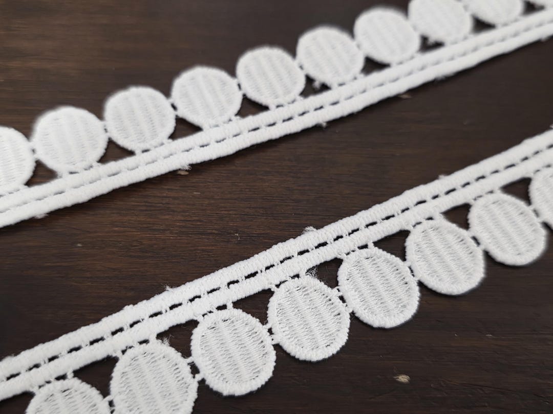 Light Ivory Bohemian Guipure Lace Trim – Bold Pattern, 2 Cm, Elegant ...