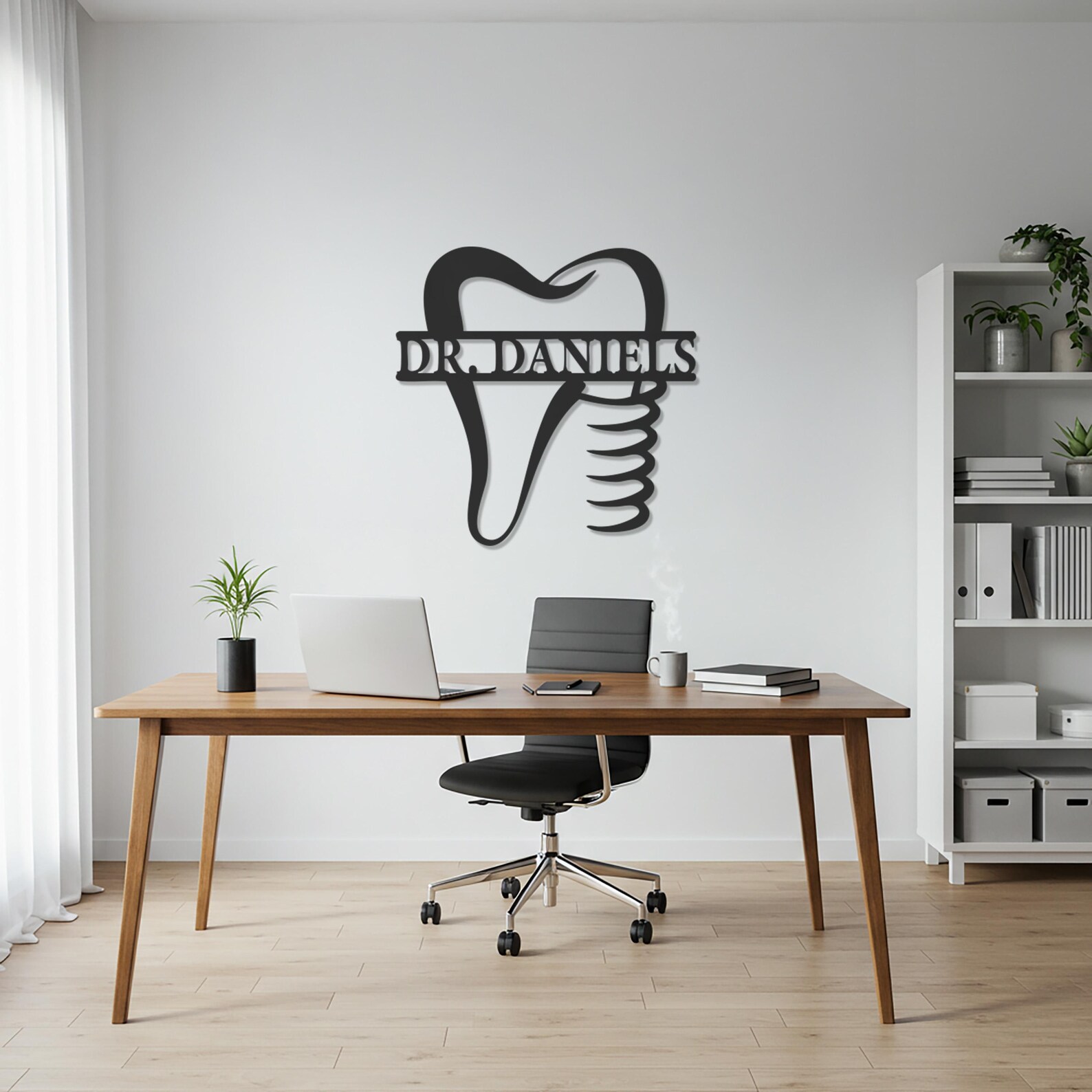 Custom Dr Name Plaque: Metal Dental Office Decor - Etsy