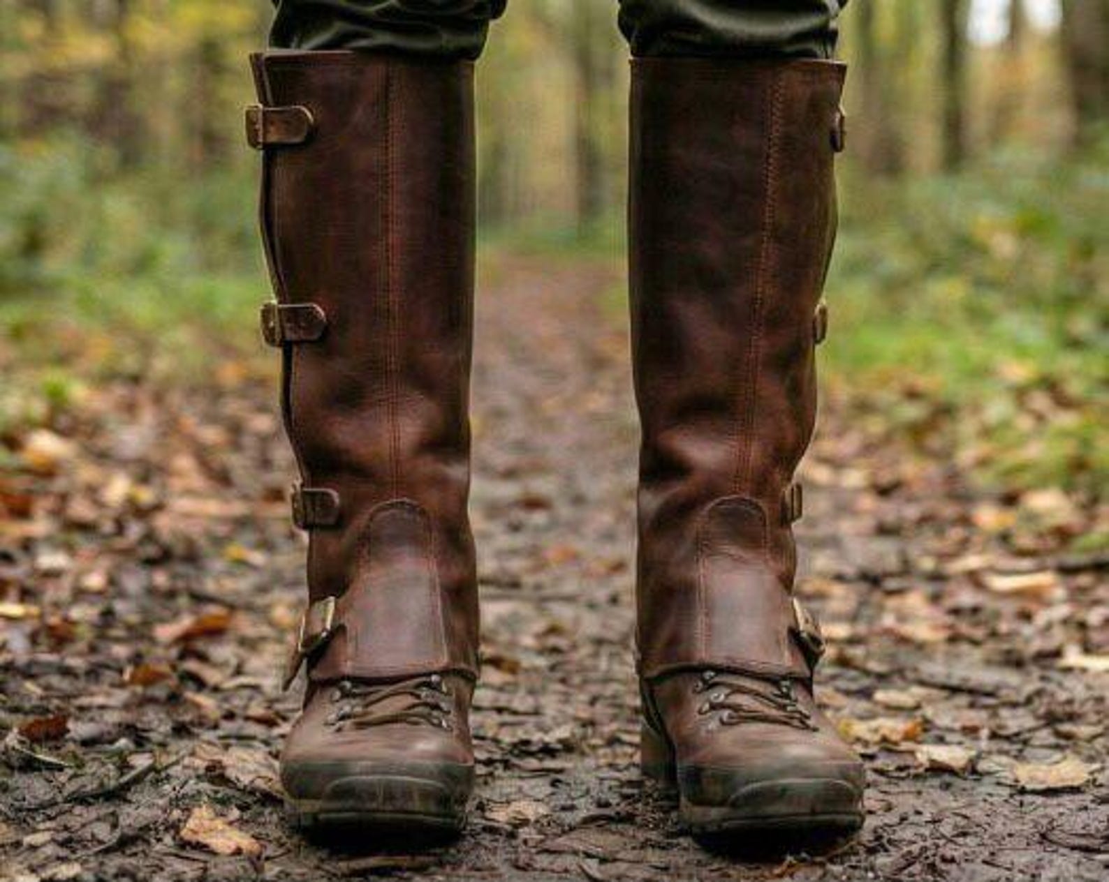 Handmade Leather Spats | Antique Brown Steampunk Boot Covers | Genuine ...
