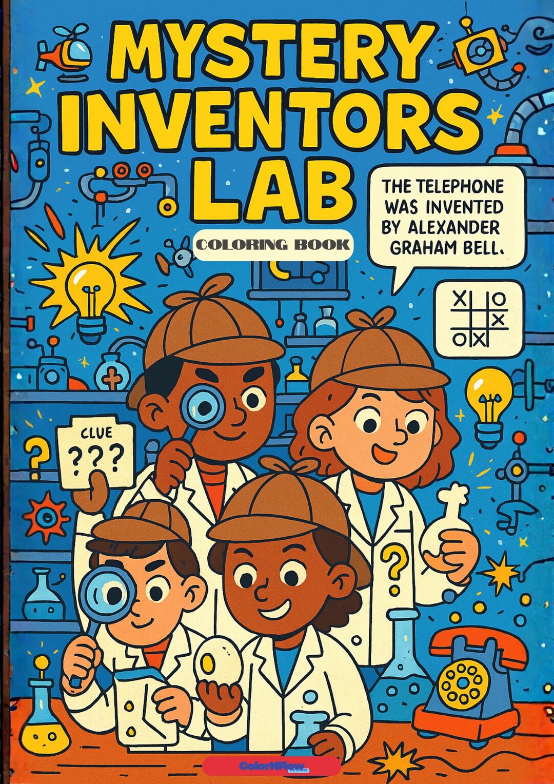 Mystery Inventors Lab: Detective Coloring Book With Fun STEM Facts for ...