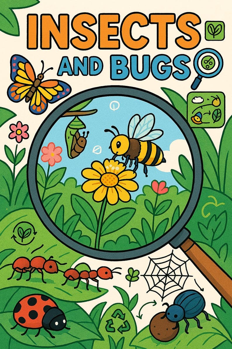 Insects and Bugs Coloring Book – Entomology Activities (PDF) | STEM ...