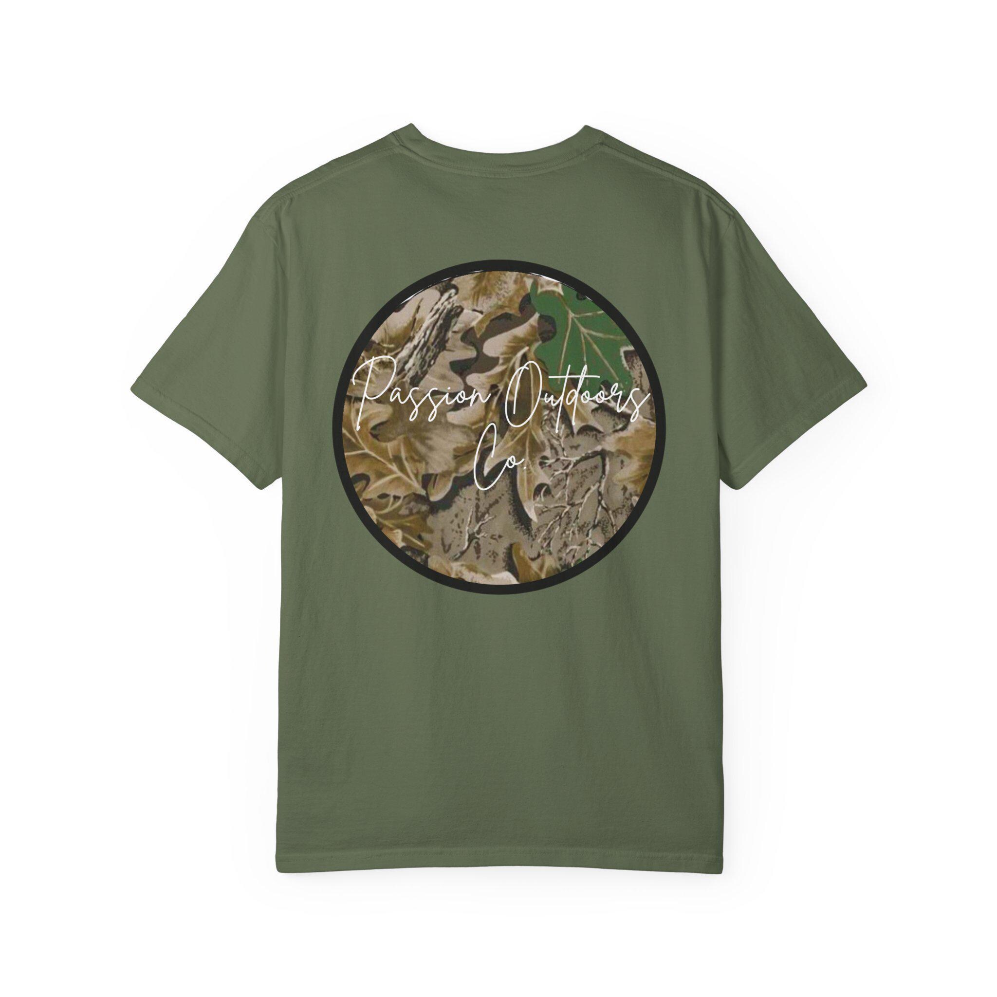 Camo Circle Script T-shirt | Woodland Hunting Logo Tee - Etsy