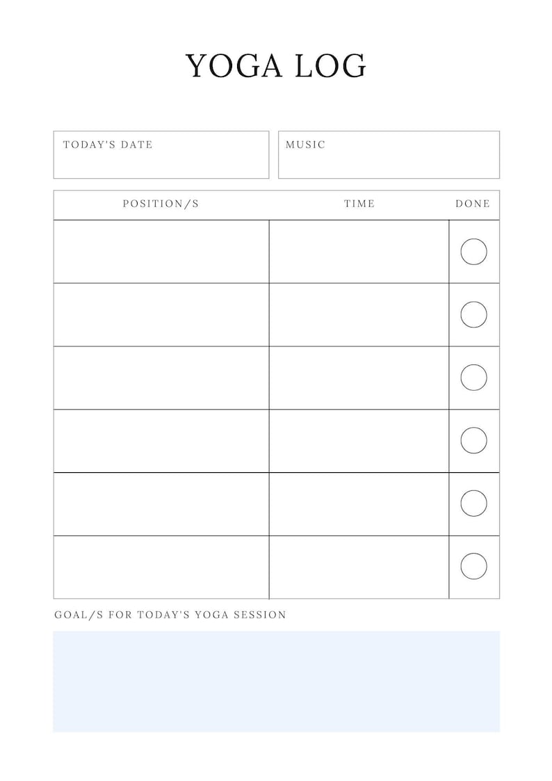Yoga Journal 2026 Printable | Daily Yoga Planner & Mindfulness Journal ...