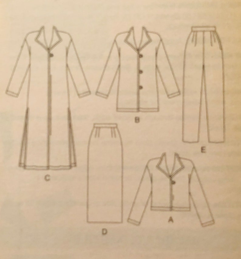 Butterick 6268, Size 20-22-24, Misses'/misses' Petite Jacket, Duster ...