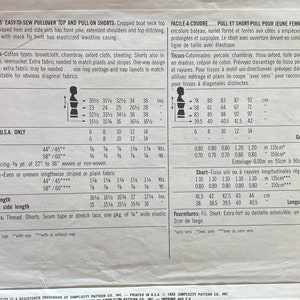 Simplicity Super Saver 616 Misses' Easy to Sew Pullovertop and Pull-on ...