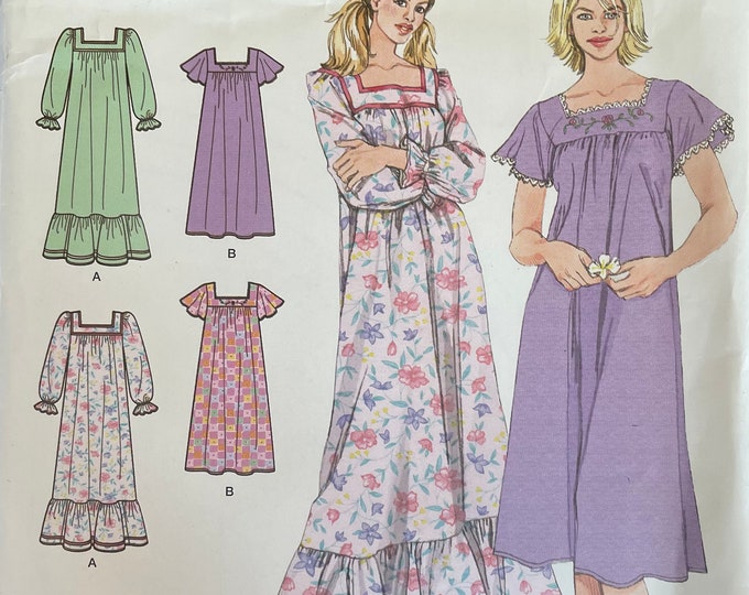 Simplicity 2731 Misses' Nightgown in Two Lengths Sewing Pattern, UNCUT ...