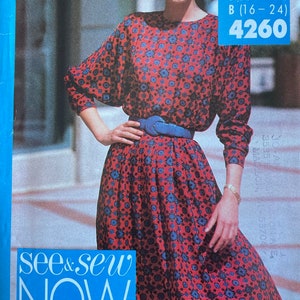 See and Sew 4260 Misses' Dress Sewing Pattern, UNCUT, Size 16-18-20-22 ...