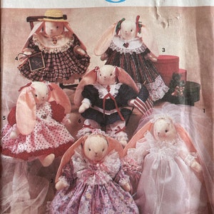 Simplicity Crafts 7707 Bunny With Seasonal Wardrobe Sewing Pattern ...