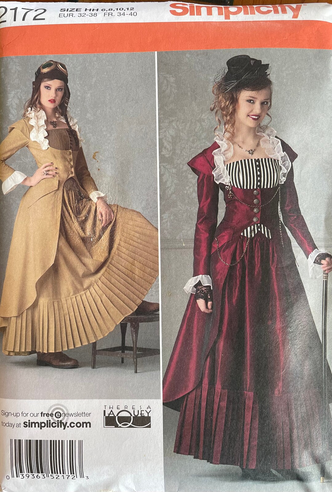 Simplicity 2172 Misses' Costume Sewing Pattern, UNCUT, Size 6-8-10-12 ...