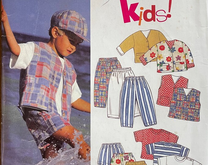 New Look 6398 Children's Jacket, Vest, Top, Skirt, Pants and Shorts ...