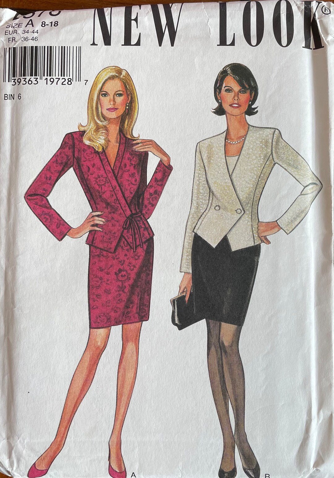 New Look 6578 Misses' Jacket and Skirt Sewing Pattern, UNCUT, Size 8-10 ...