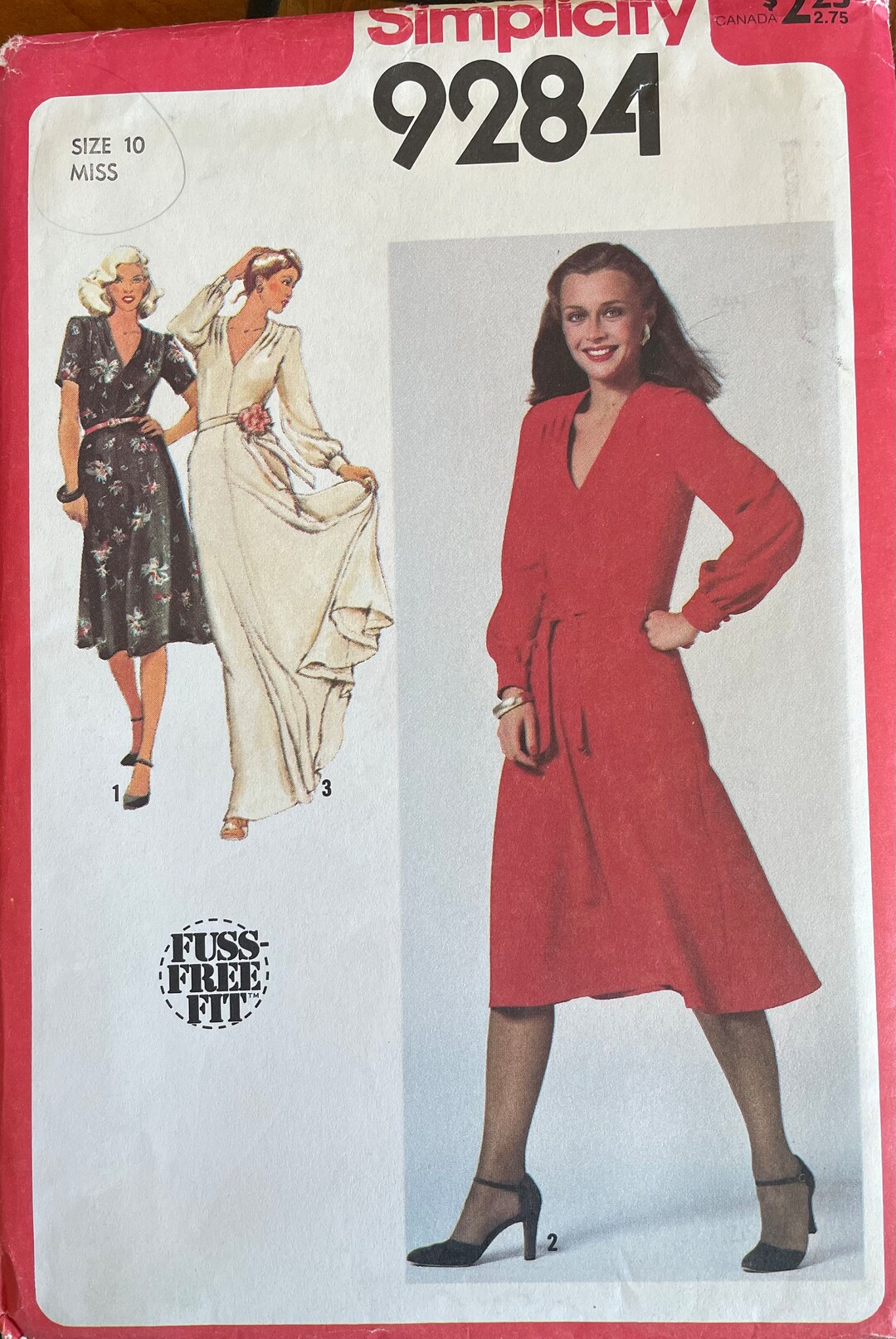 Simplicity 9284 Misses' Dress in Two Lengths and Tie Belt Sewing ...