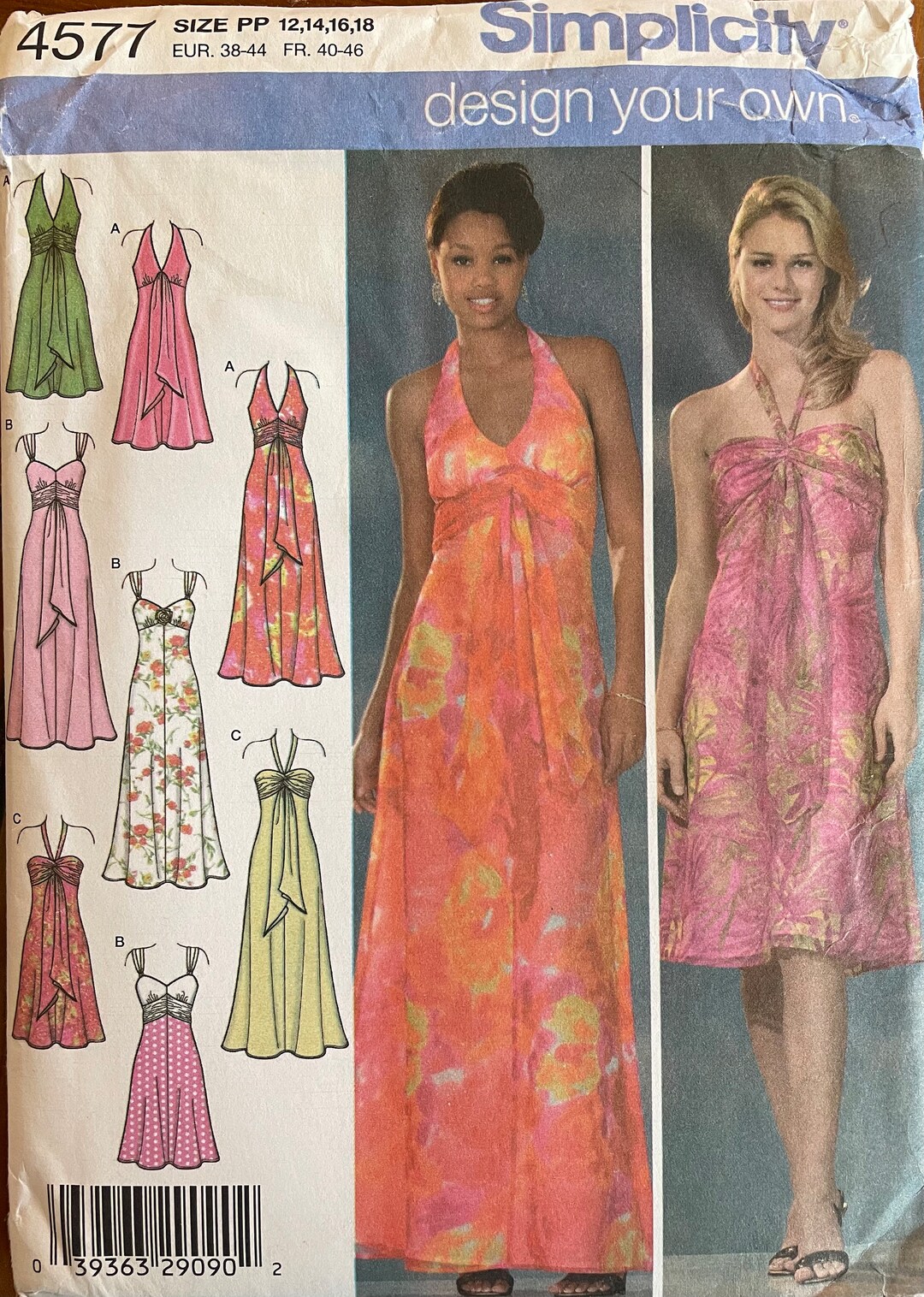 Simplicity 4577 Misses' Design Your Own Evening Dress in Two Lengths ...