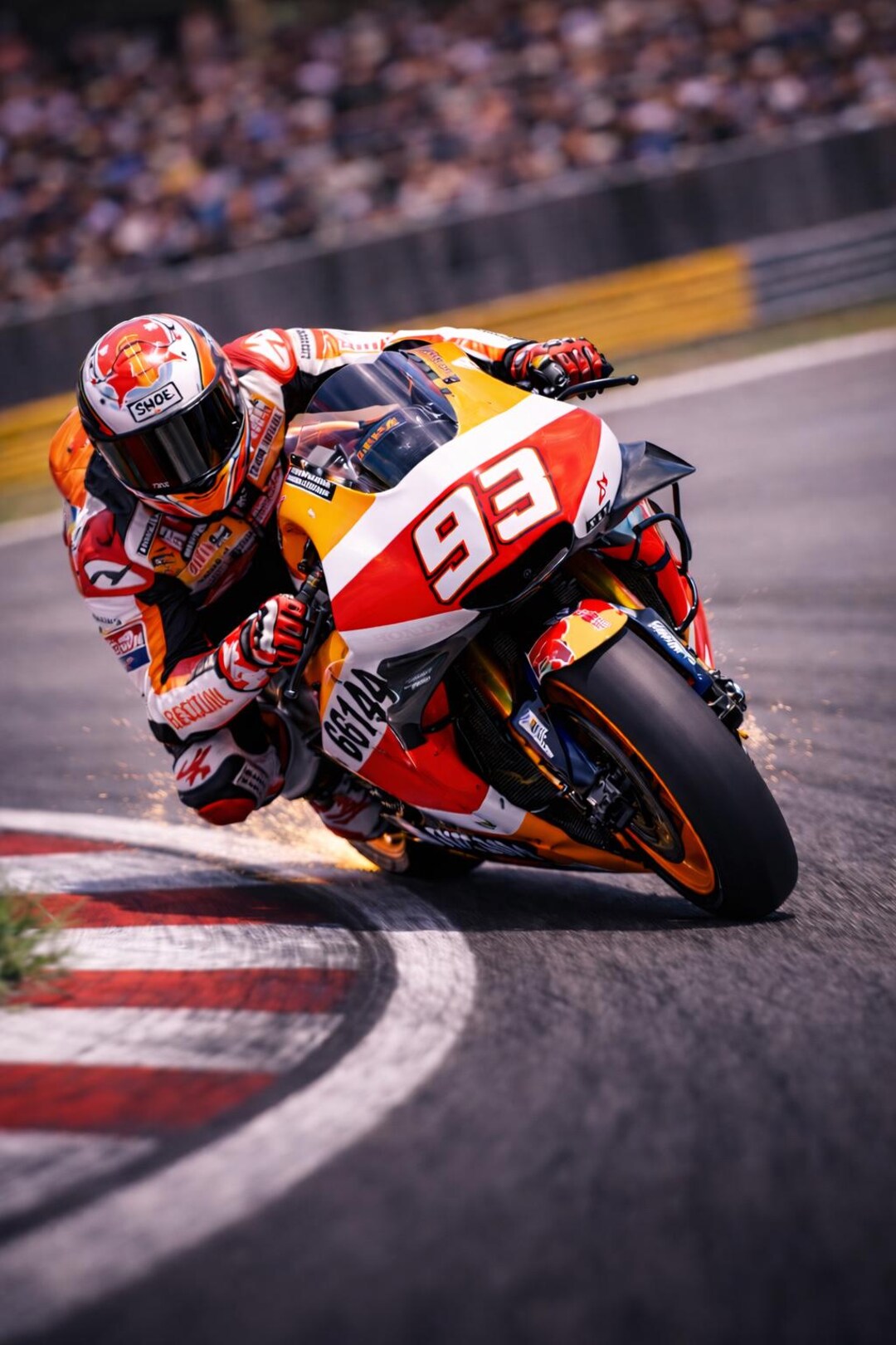 Motogp Repsol Honda #93 Printable Wall Art – Racing Motorcycle Poster ...