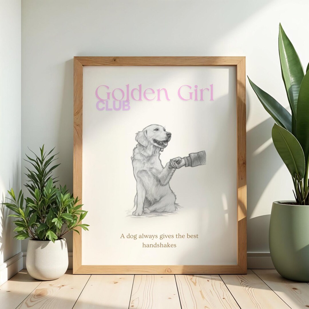 Golden Girl Club X Best Handshake Digital Print - Etsy