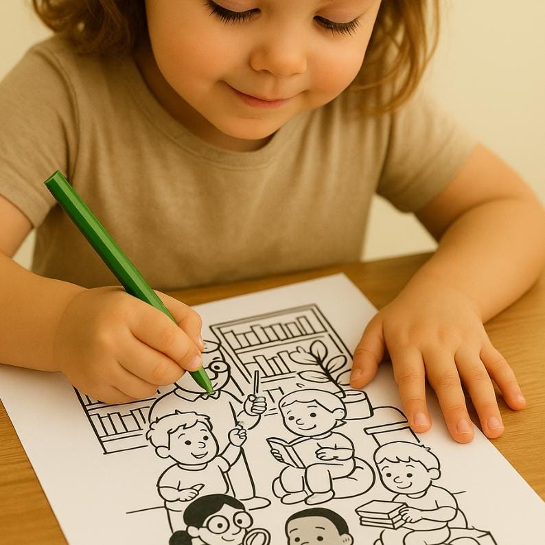 Inclusive Coloring Pages for Kids – PDF Printable | Diversity ...