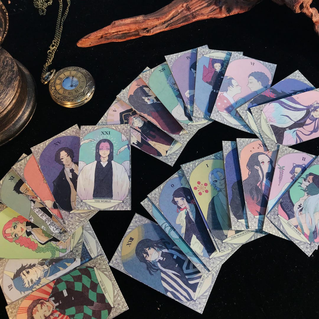 Demon Slayer Infinity Castle Tarot Cards - Complete 24-card Set ...