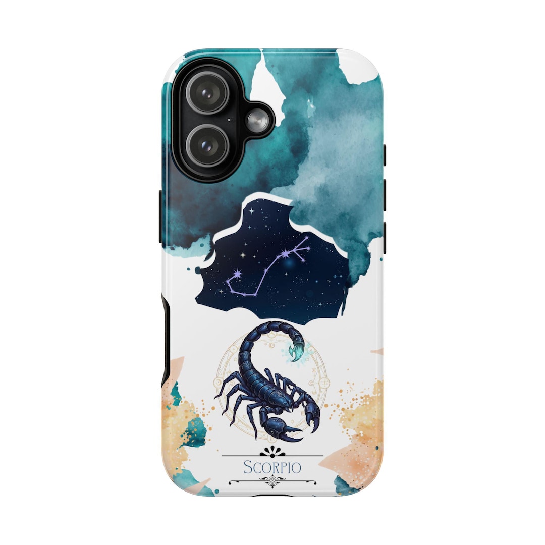 Scorpio Zodiac Constellation Tough Phonecase | Star Sign Watercolour ...