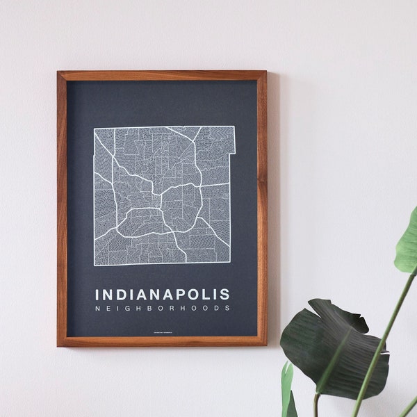 Indianapolis Map - Etsy