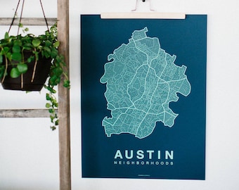 Texas Map Art | Etsy