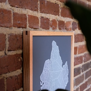 Handmade Wood Gallery Frame. Solid Wood Frame for Poster Artwork. 18x24 ...