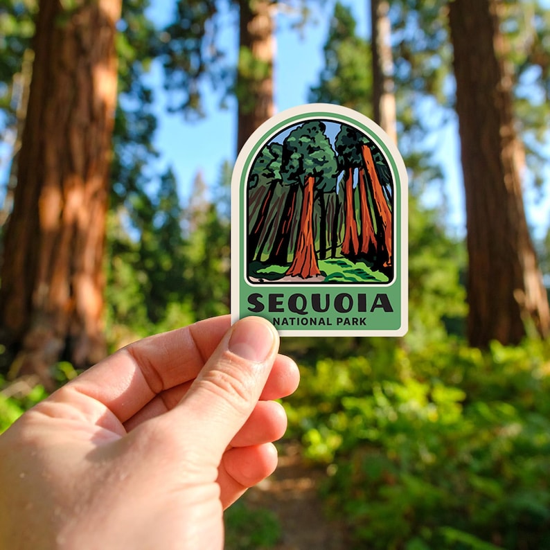 Sequoia National Park Bumper Sticker for Travel Decals for Cars ...
