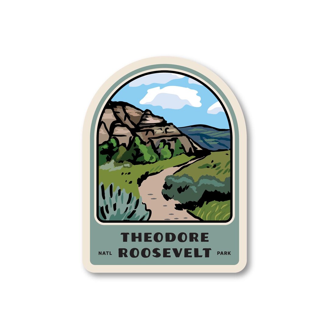 Theodore Roosevelt National Park Bumper Sticker, Travel Stickers for ...