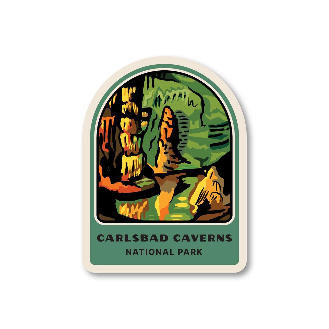 Carlsbad Caverns National Park Bumper Sticker, Travel Stickers for Cars ...