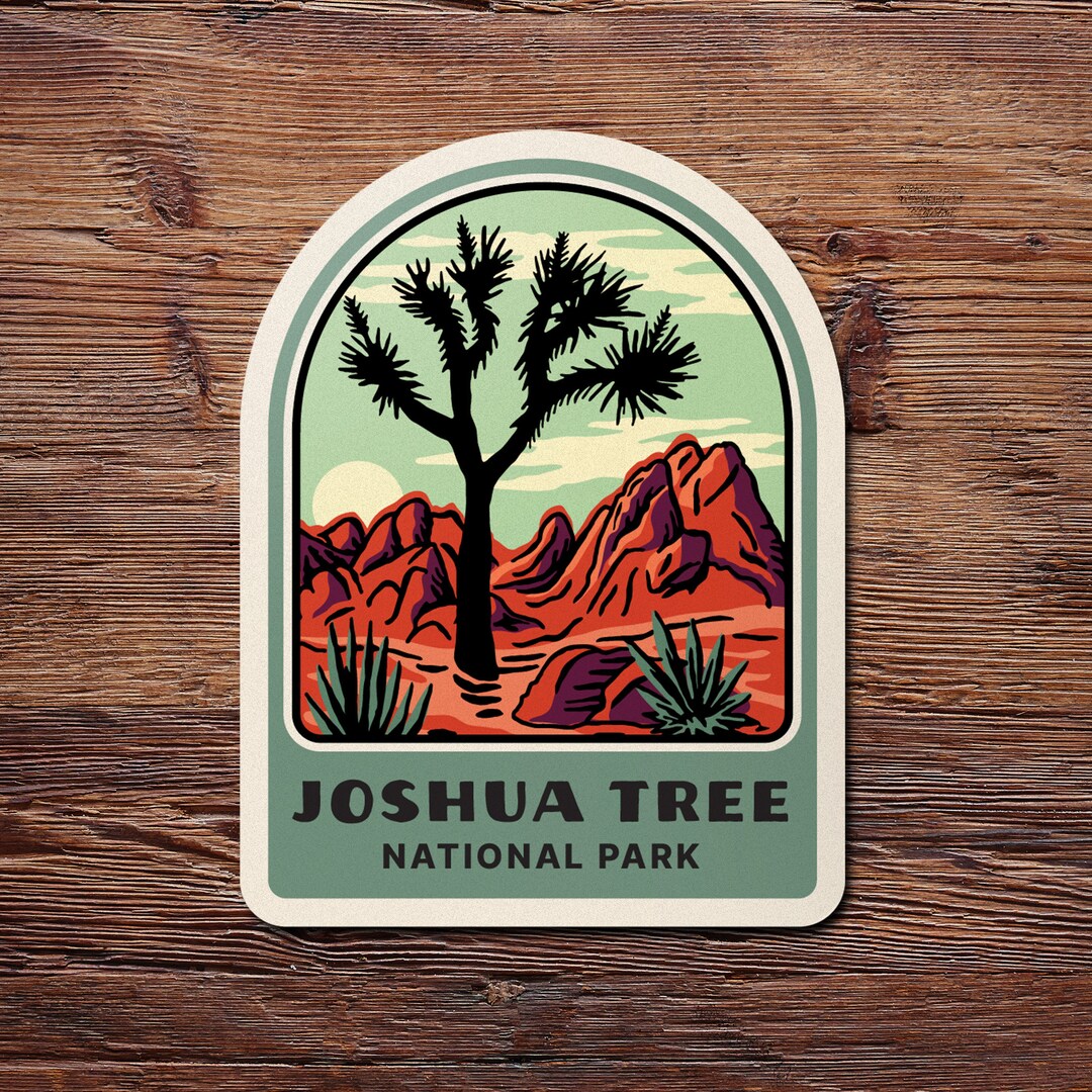 Joshua Tree National Park Bumper Sticker, Travel Stickers for Car ...