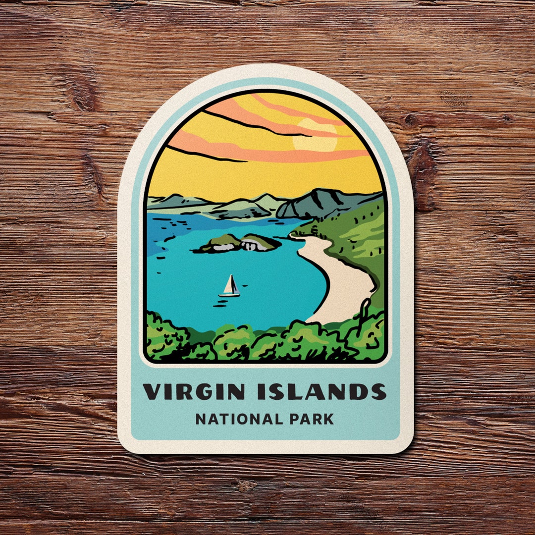 Virgin Islands National Park Bumper Sticker, Travel Stickers for Cars ...