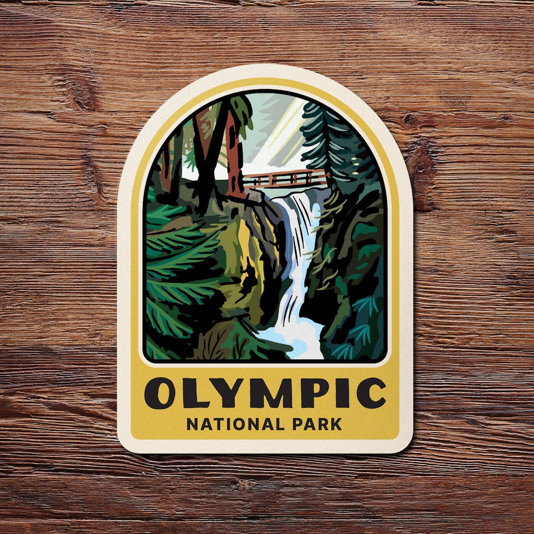 Olympic National Park Bumper Sticker, Travel Stickers for Cars ...