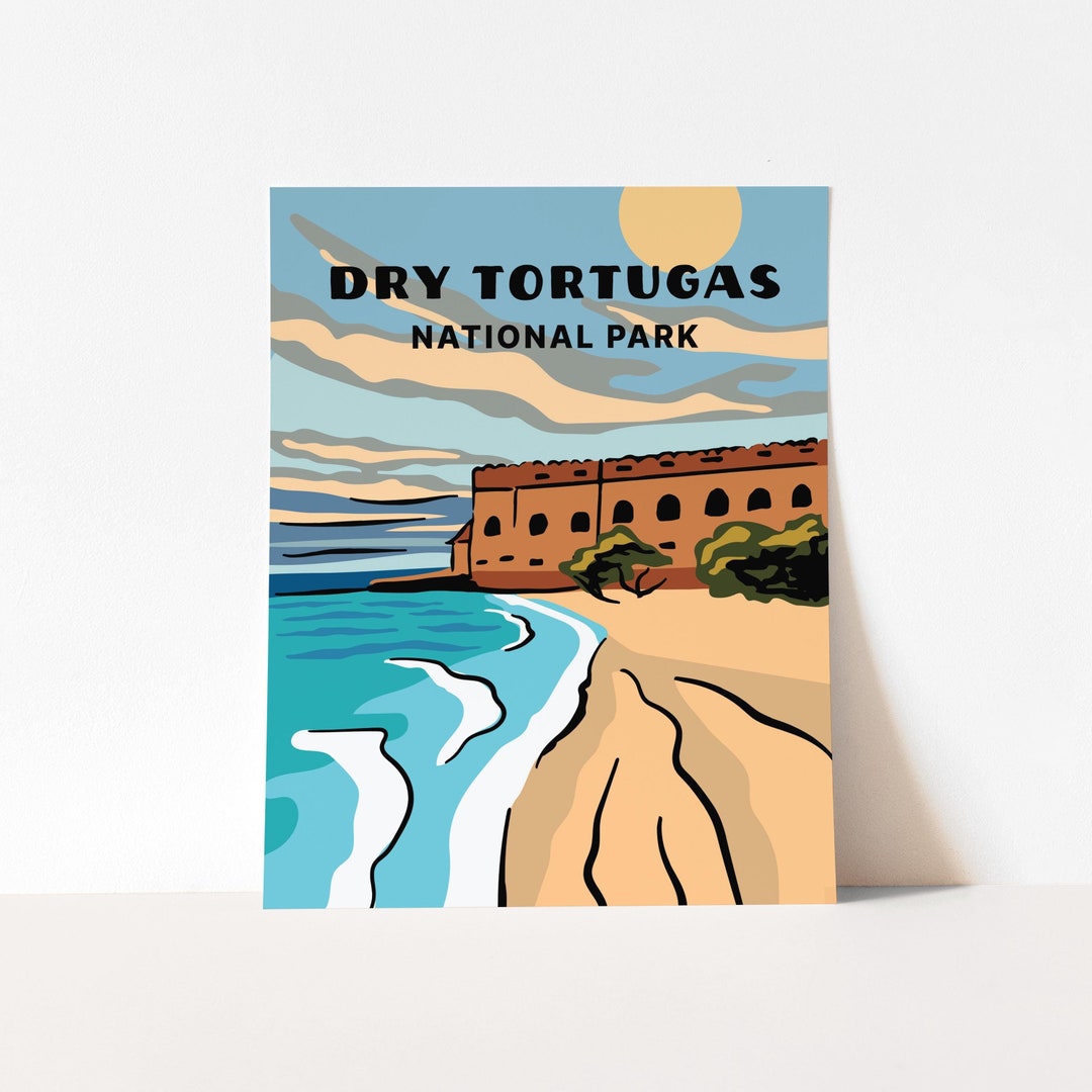 Dry Tortugas National Park Print, Vintage WPA Travel Poster, Florida ...