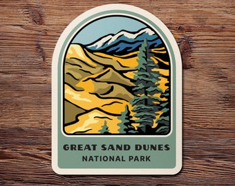 Great Sand Dunes Sticker, Colorado National Park Weatherproof Vinyl ...