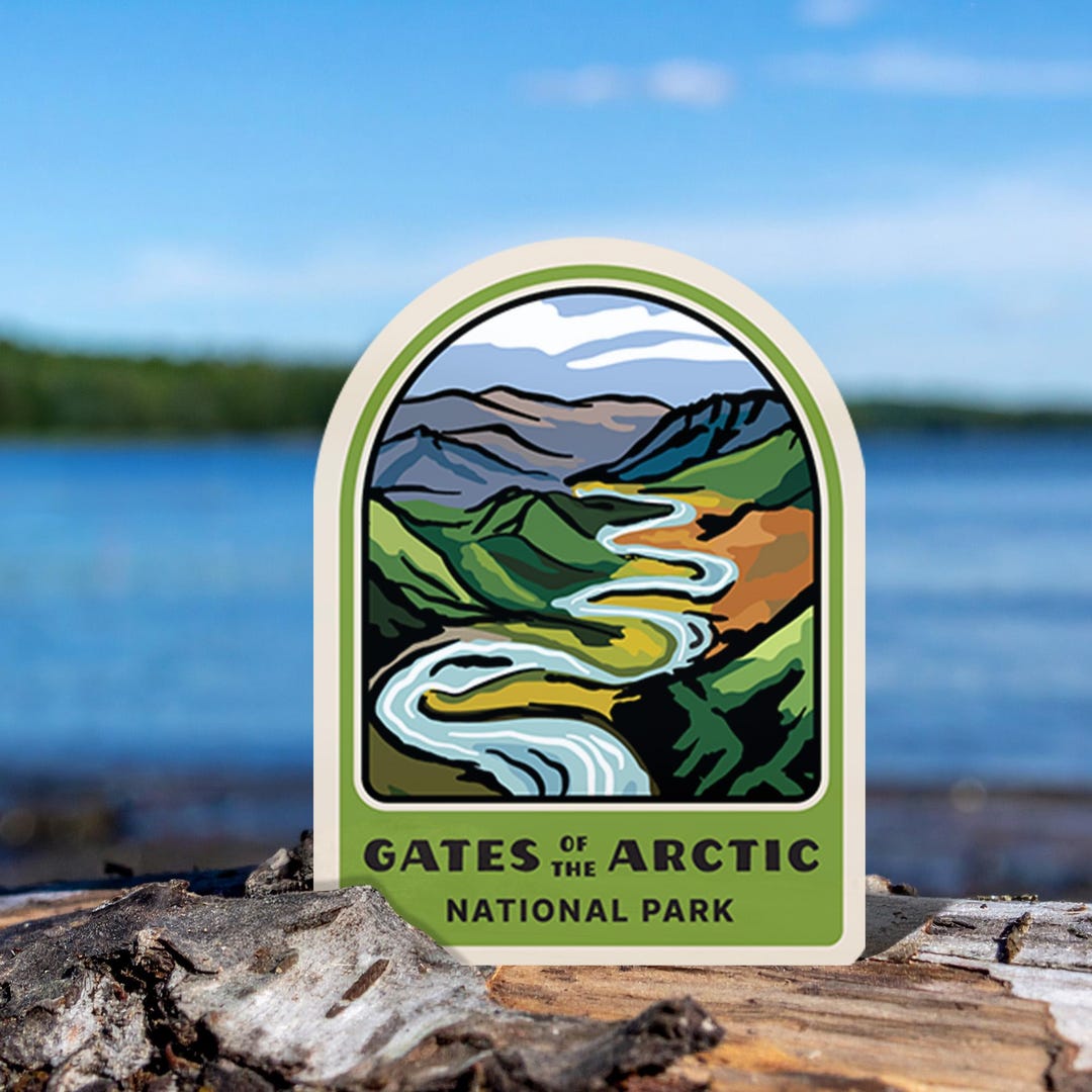 Gates of the Arctic Vinyl Sticker Gift for Him Bottled Water Sticker ...