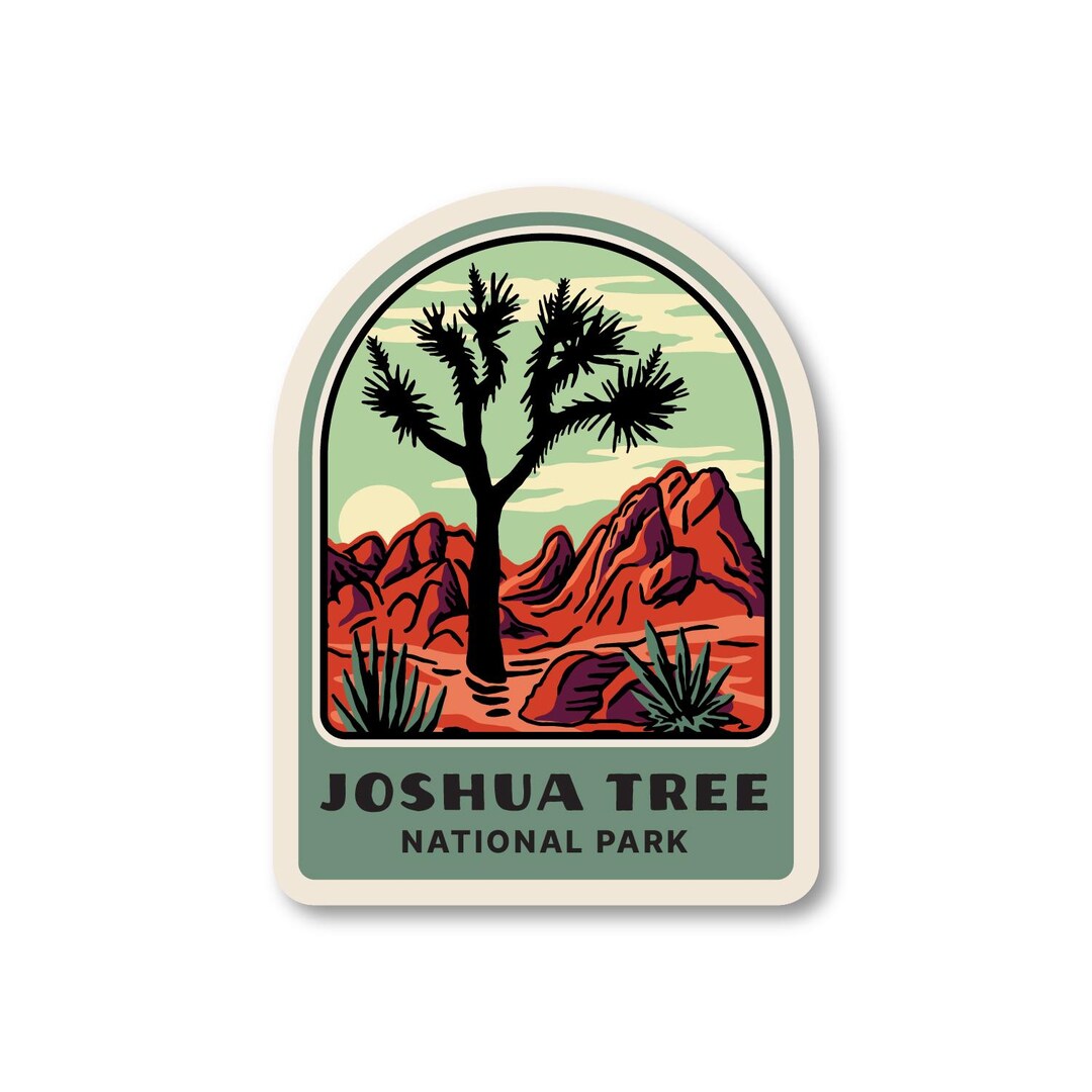 Joshua Tree National Park Bumper Sticker, Travel Stickers for Car ...